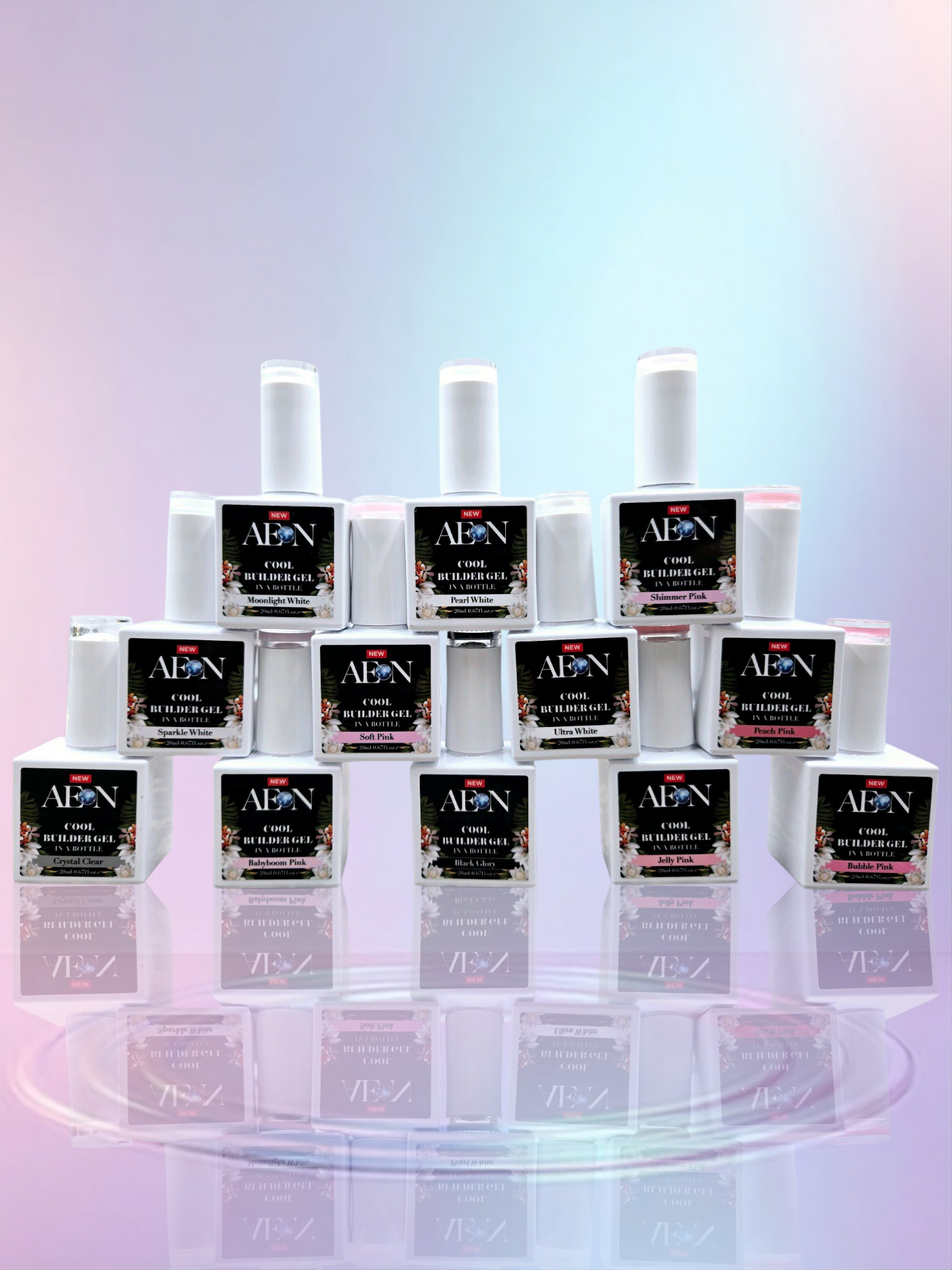 AEON BIAB Cool Builder Gel Kit - 12 Vibrant Colors – Oz Nails & Beauty ...