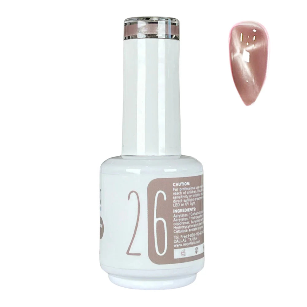AEON Nude Shade Ceramic Cat Eye Gel #26 – Oz Nails & Beauty Supply