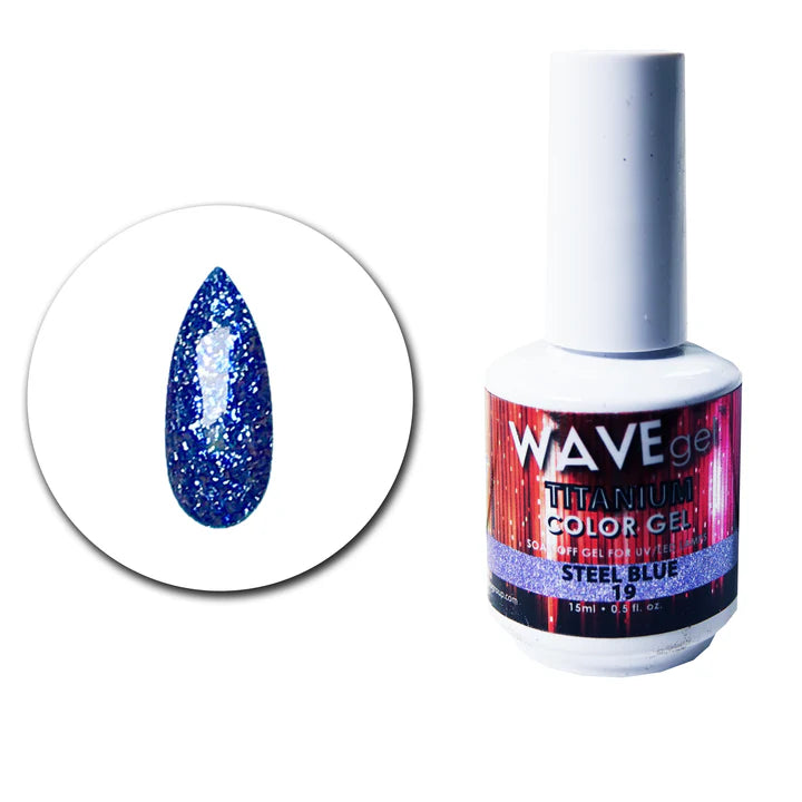 WAVEGEL Titanium Gel # 19 - Steel Blue – Oz Nails & Beauty Supply