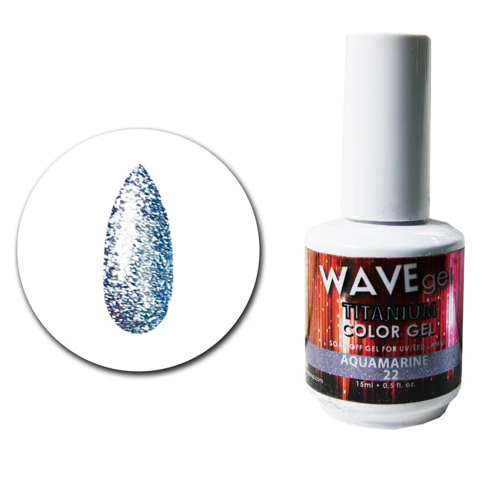 WAVEGEL Titanium Gel # 22 - Aquamarine – Oz Nails & Beauty Supply