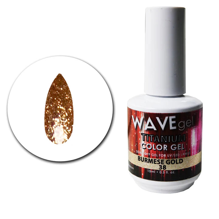 WAVEGEL Titanium Gel # 38 - Burmese Gold – Oz Nails & Beauty Supply