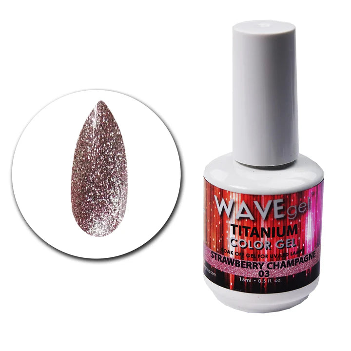 WAVEGEL Titanium Gel # 3 - Strawberry Champagne – Oz Nails & Beauty Supply