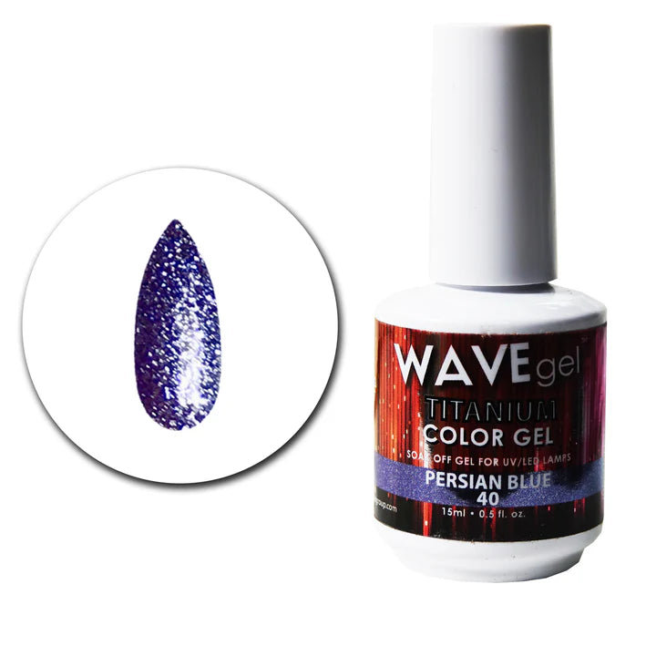 WAVEGEL Titanium Gel # 40 - Persian Blue – Oz Nails & Beauty Supply